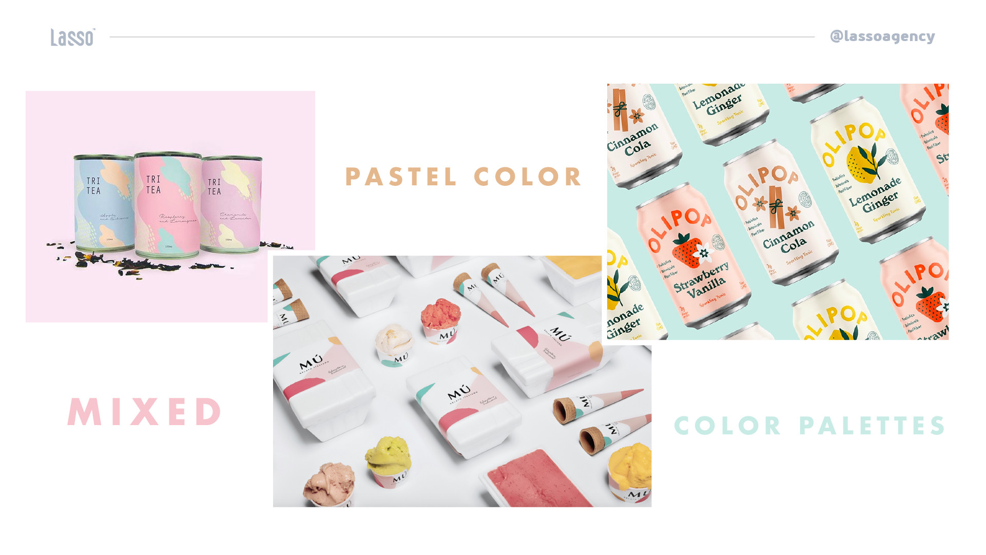 Những ý tưởng thiết kế logo màu pastel hiện đại, ngọt ngào